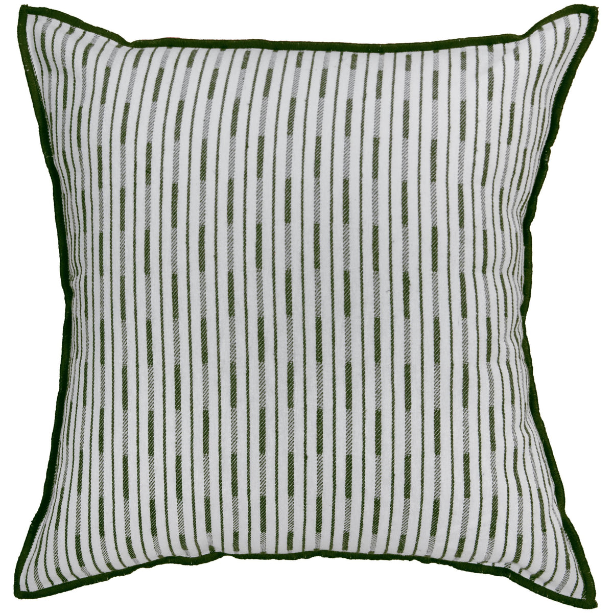 Thayer T25111 White/Green Pillow – The Rug District