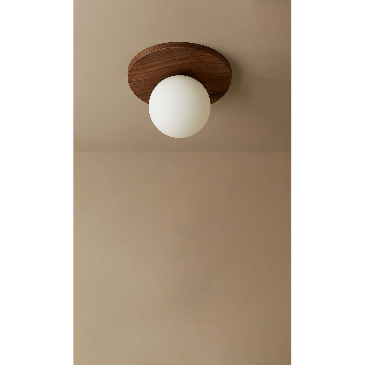 Maria Disc Flush Mount - Walnut – The Rug District
